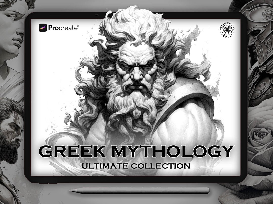 Greek Gods Tattoo Designs: Procreate Brush Set (digital Download) - Etsy