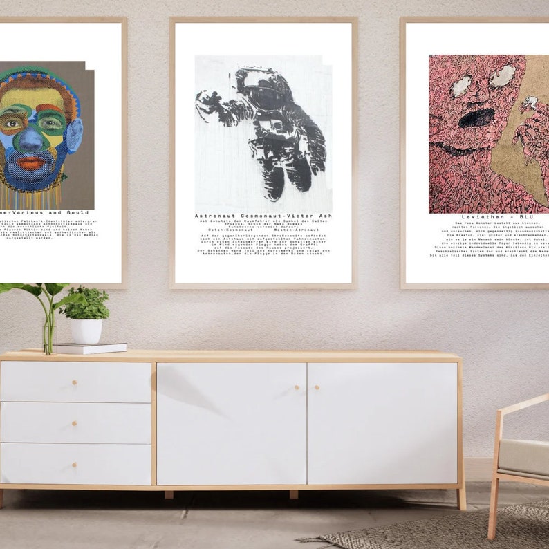 Berlin Street Art Astronaut Cosmonaut by Victor Ash / Sofort - Etsy