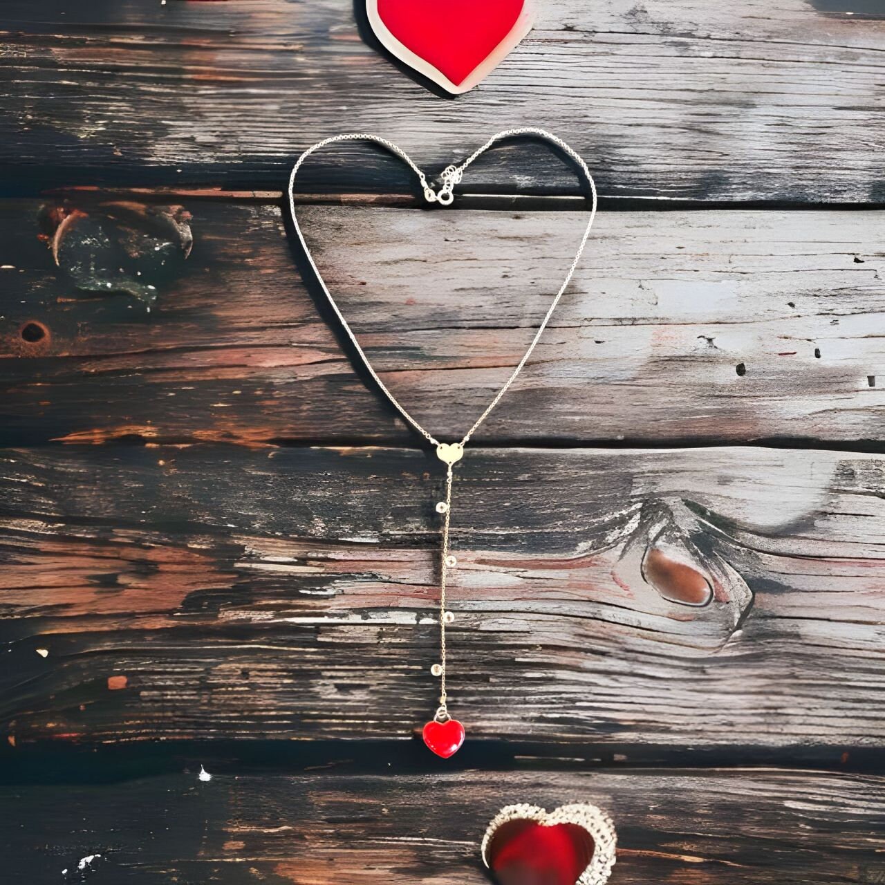 Tie Necklace With Forzatina Chain in Rhodium Plated 925 Silver With ...