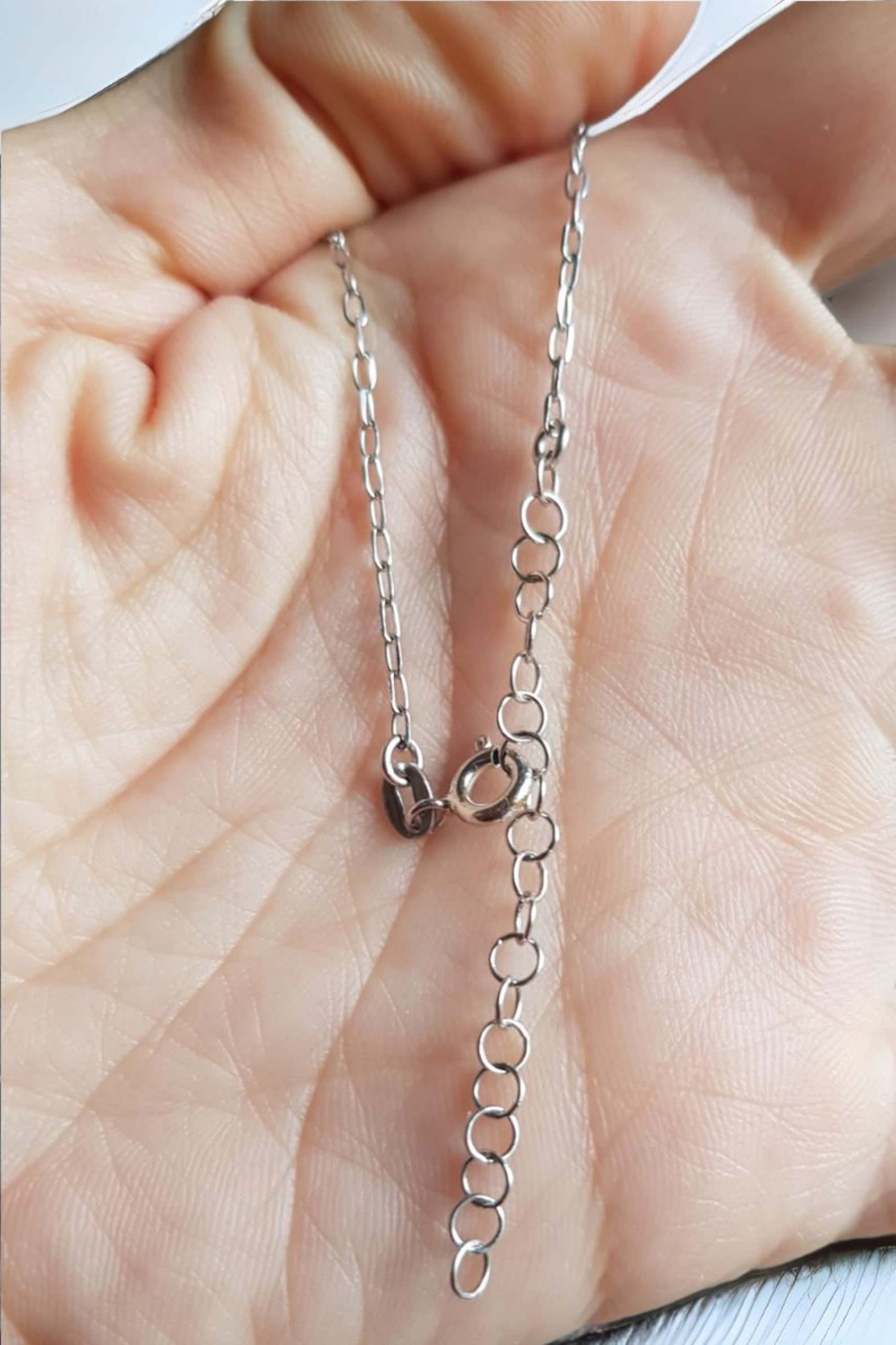 Forzatina Necklace With Rounded Heart Pendant in Rhodium Plated 925 ...