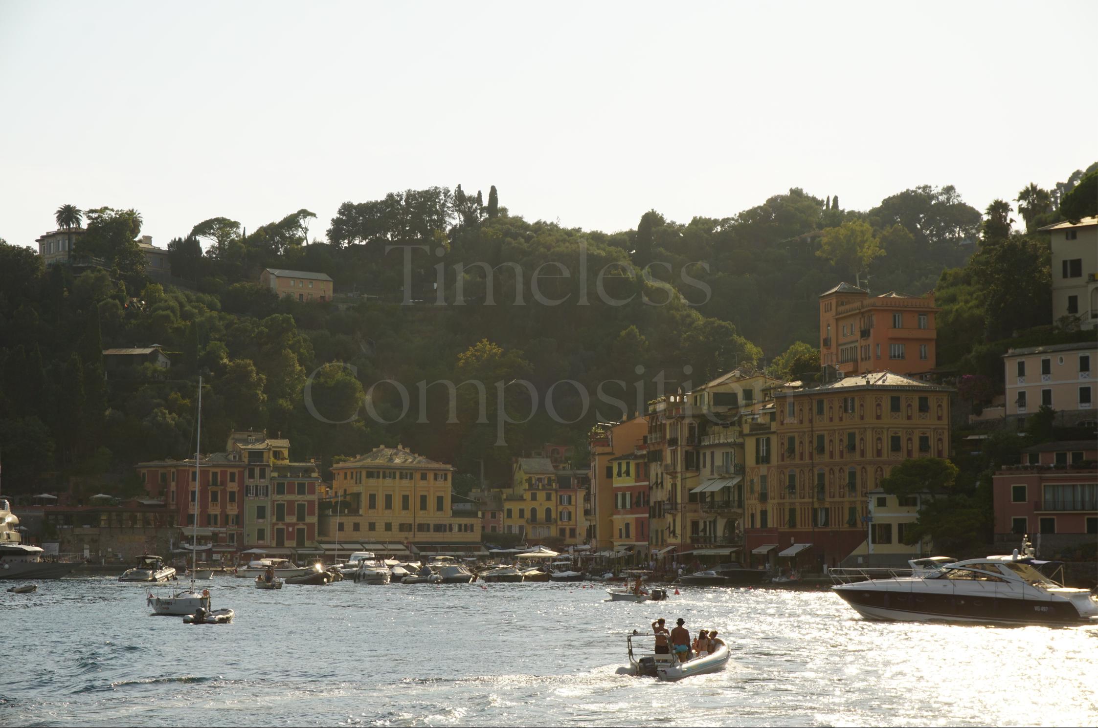 Portofino Harbor Sunset Printable Photo Coastal Wall Art Mediterranean ...