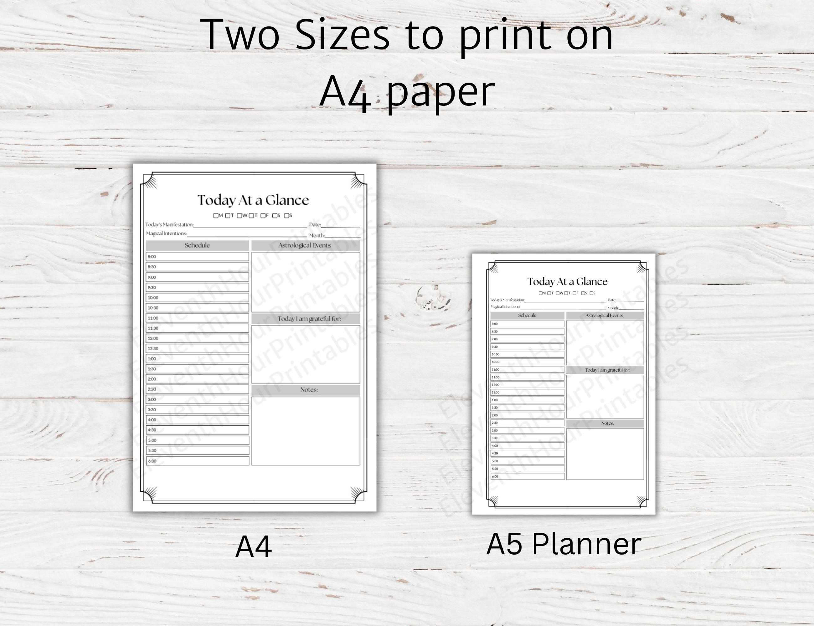 Witchy Planner Printable, Tarot Journal, Goth ADHD Planner, Goth A5 ...