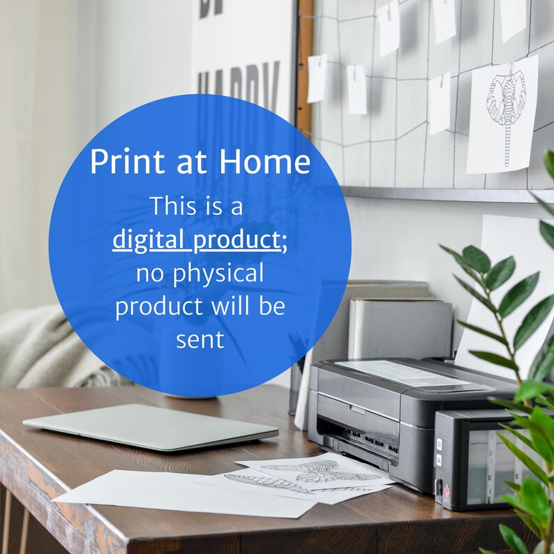 Blue 2025 Calendar, 2025 Printable Calendar, 12 Month Desk Calendar ...