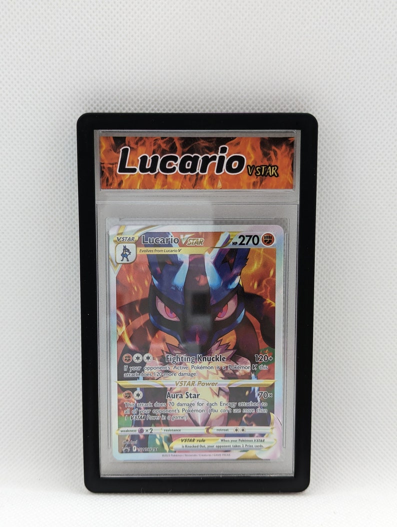 Custom Pokemon Card Display Personalized Display Holder Custom Pokemon ...