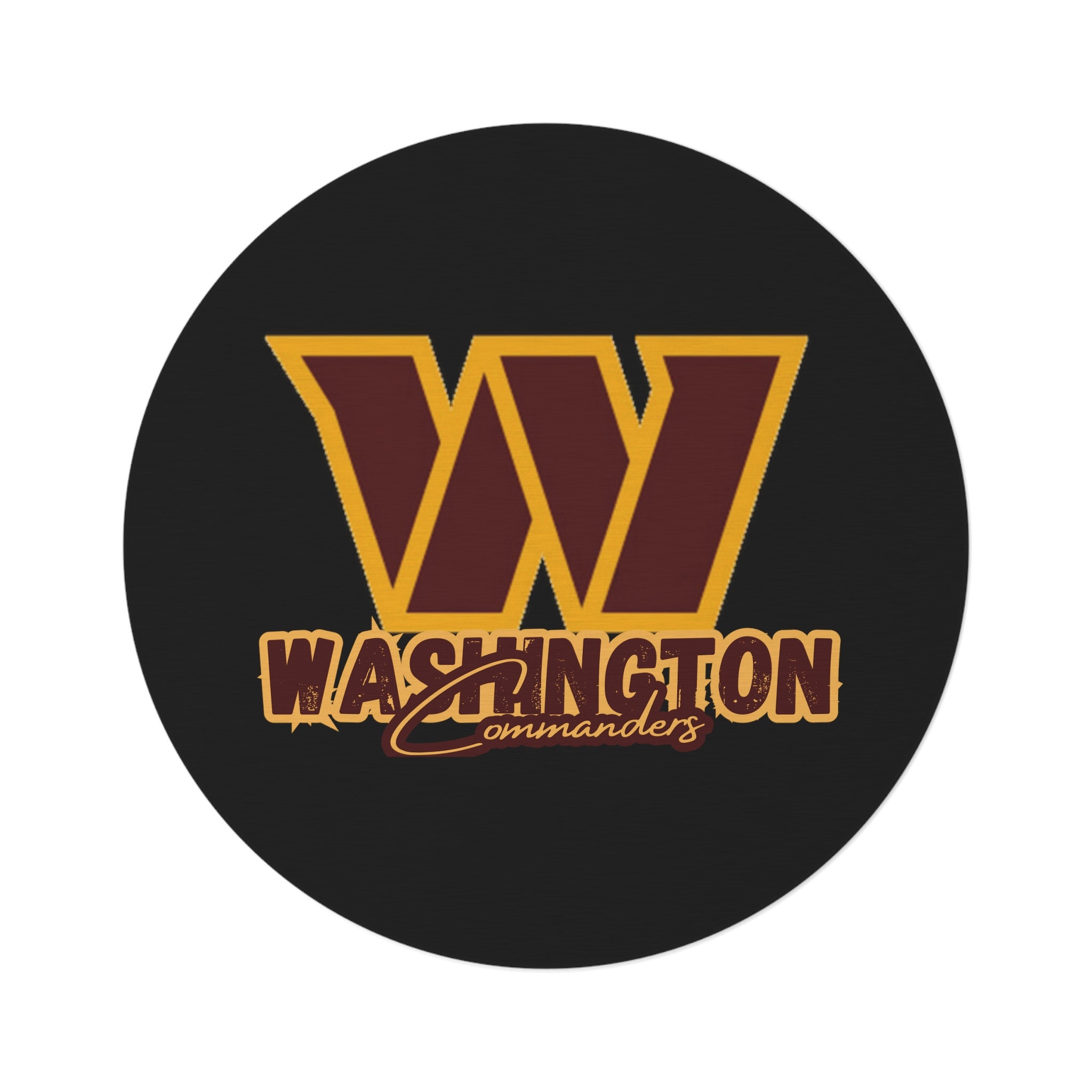Washington Commanders. Round Rug - Etsy