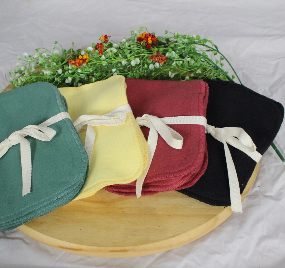 Organic Cotton Fleece Washcloths 6 X 8 I Organic Baby Fleece Washies I ...