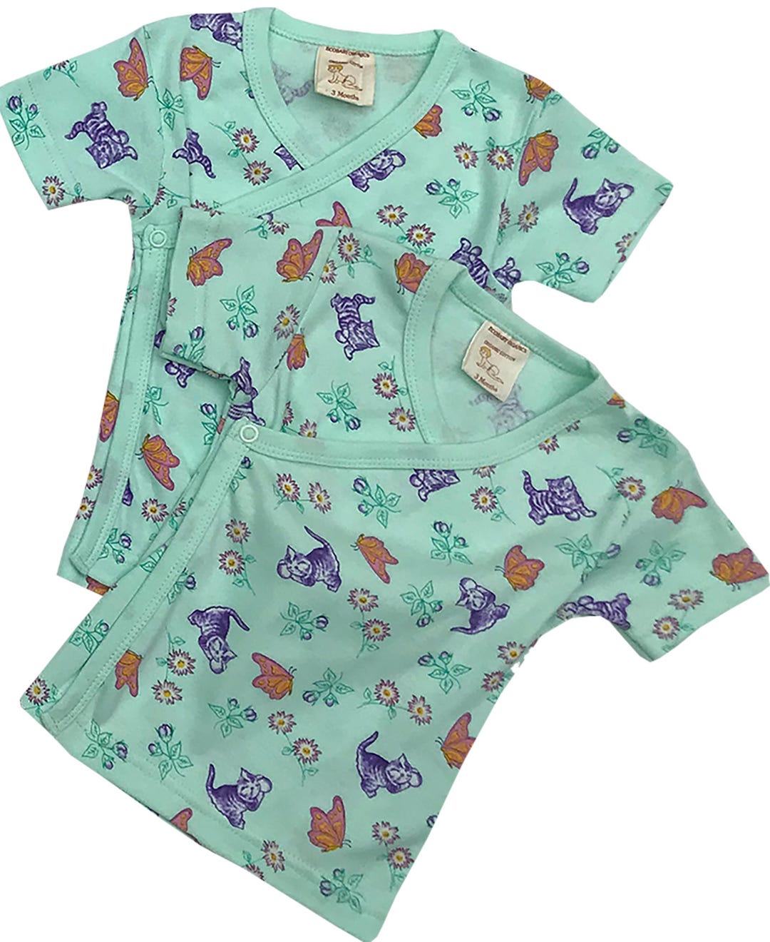 Organic Cotton Side Snap Baby Tee Shirt I 0-3m, and 3-6m - Etsy