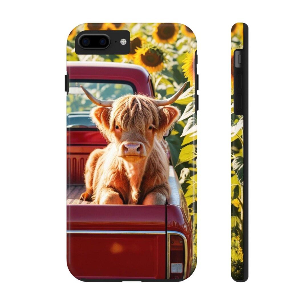 Highland Cow, Fluffy Cow Phone Case, Longhorn Phone Case, iPhone Cow ...
