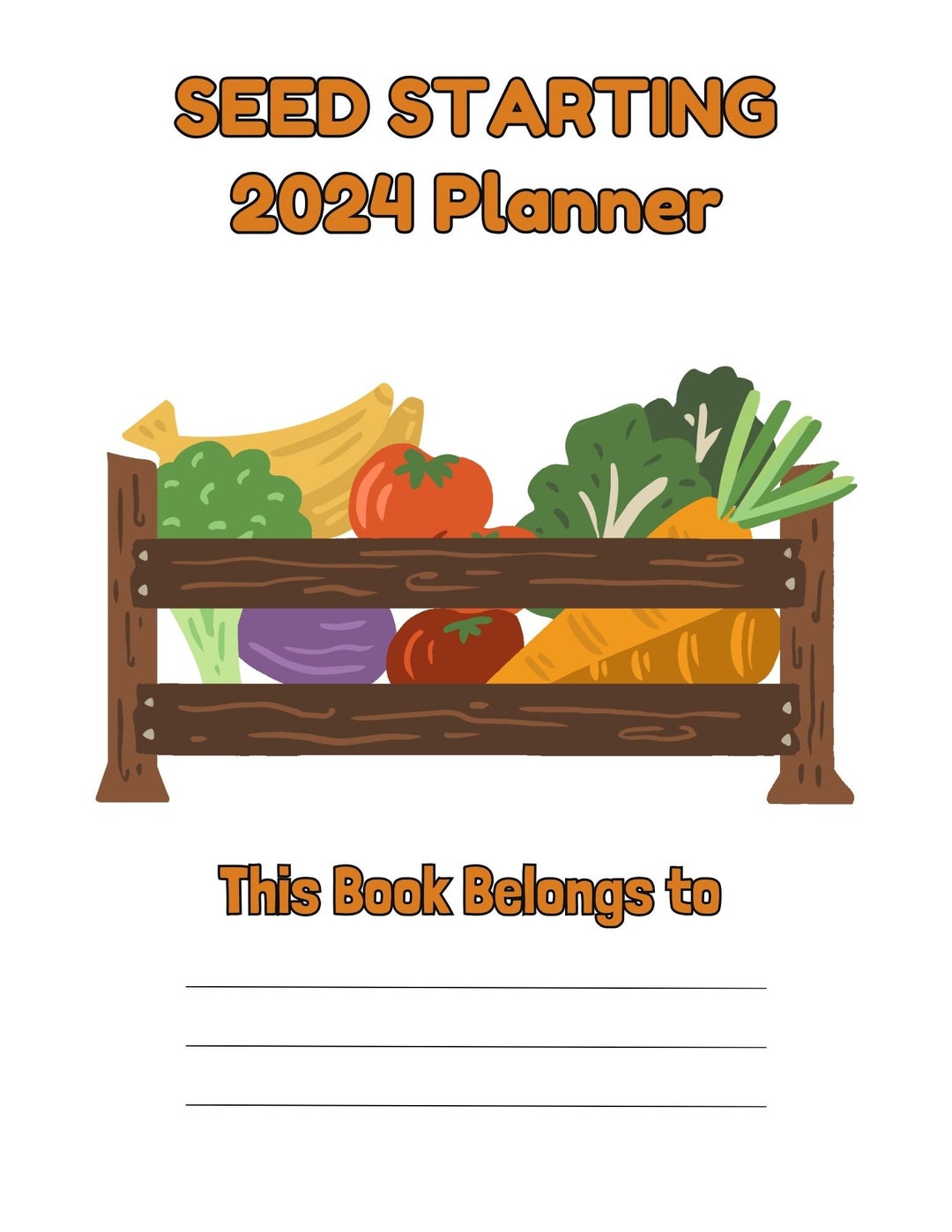 Seed Starting Digital Planner, Ultimate Garden Planner, 50 Page Seed ...