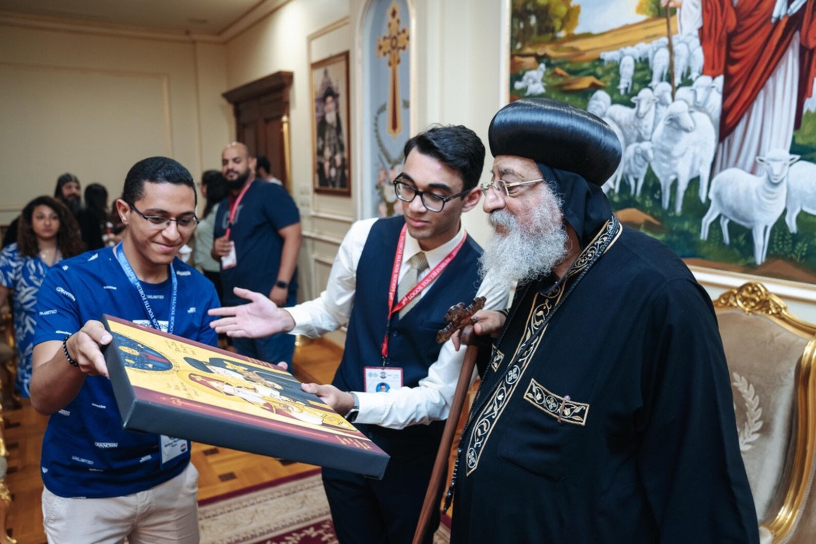 Pope Tawadros II and Pope Theodore I Icon - Papal Icon - Saints ...