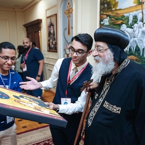 Pope Tawadros II and Pope Theodore I Icon - Papal Icon - Saints ...