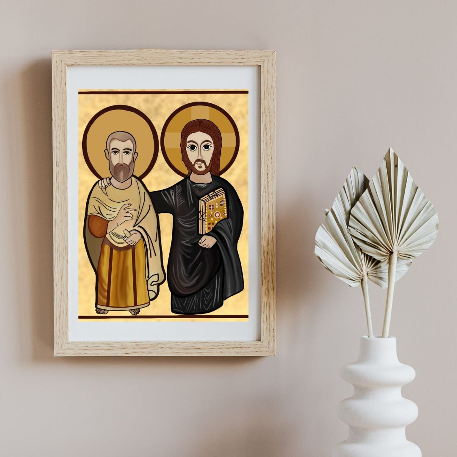 Christ the Good Friend - St Mena Icon - Coptic Orthodox, Christian ...