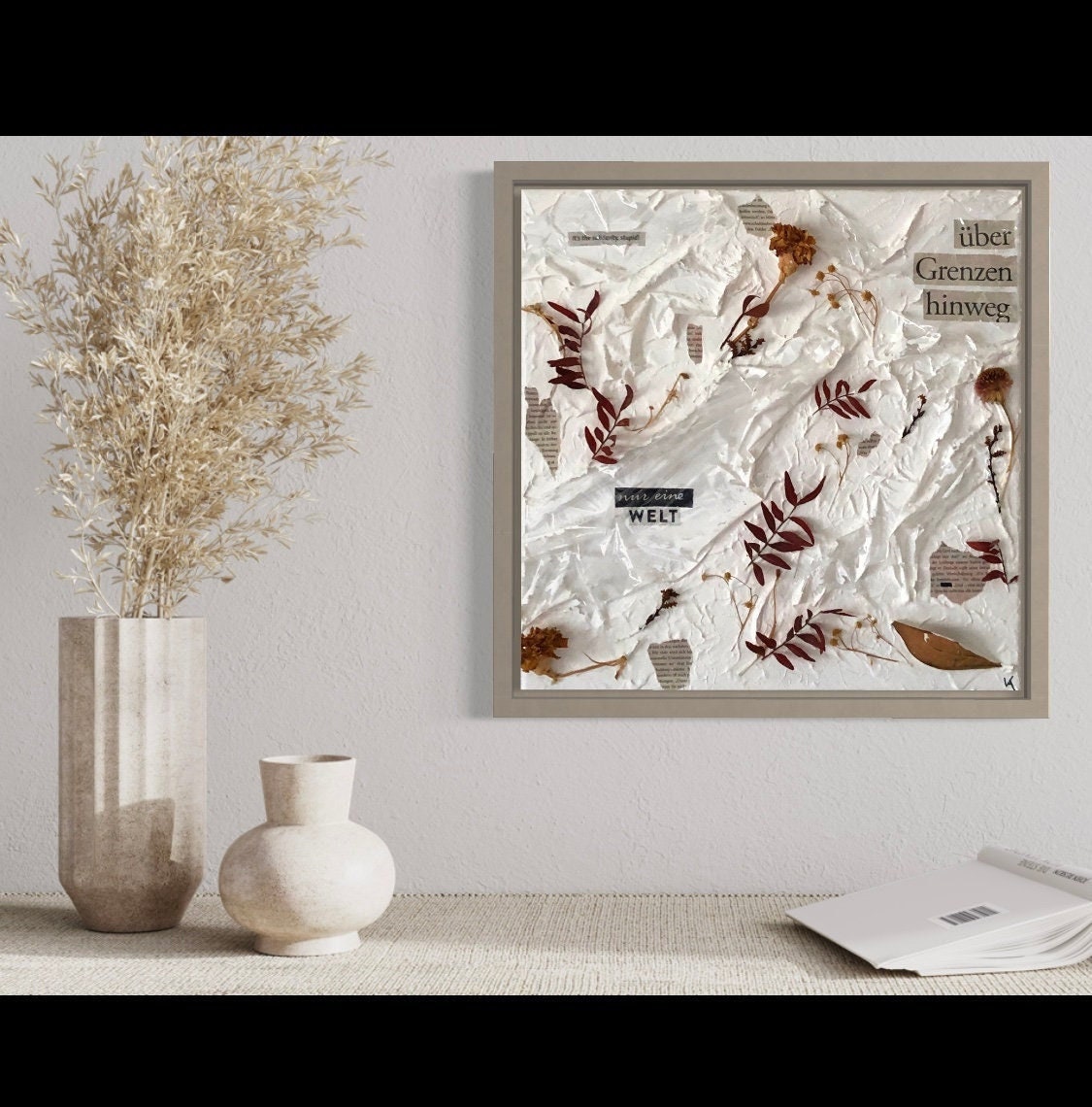 3D Acrylic Painting With Plastic Effect 'across Borders' - Etsy