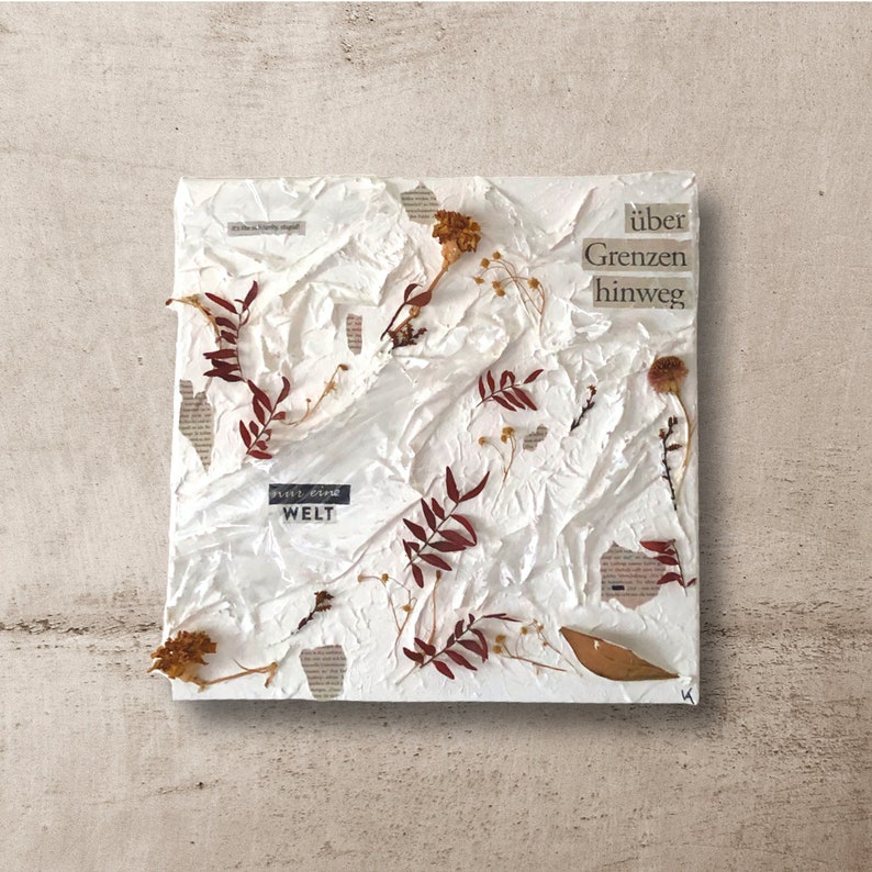 3D Acrylic Painting With Plastic Effect 'across Borders' - Etsy