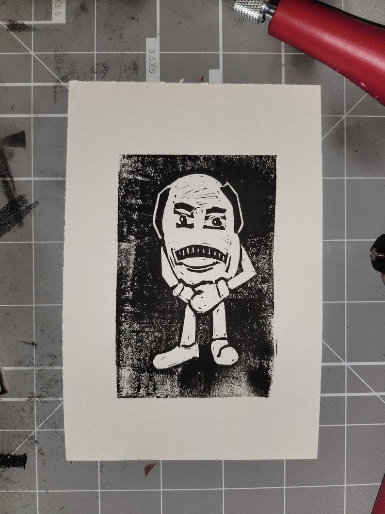 Meme Inspired Linocut Prints - Etsy