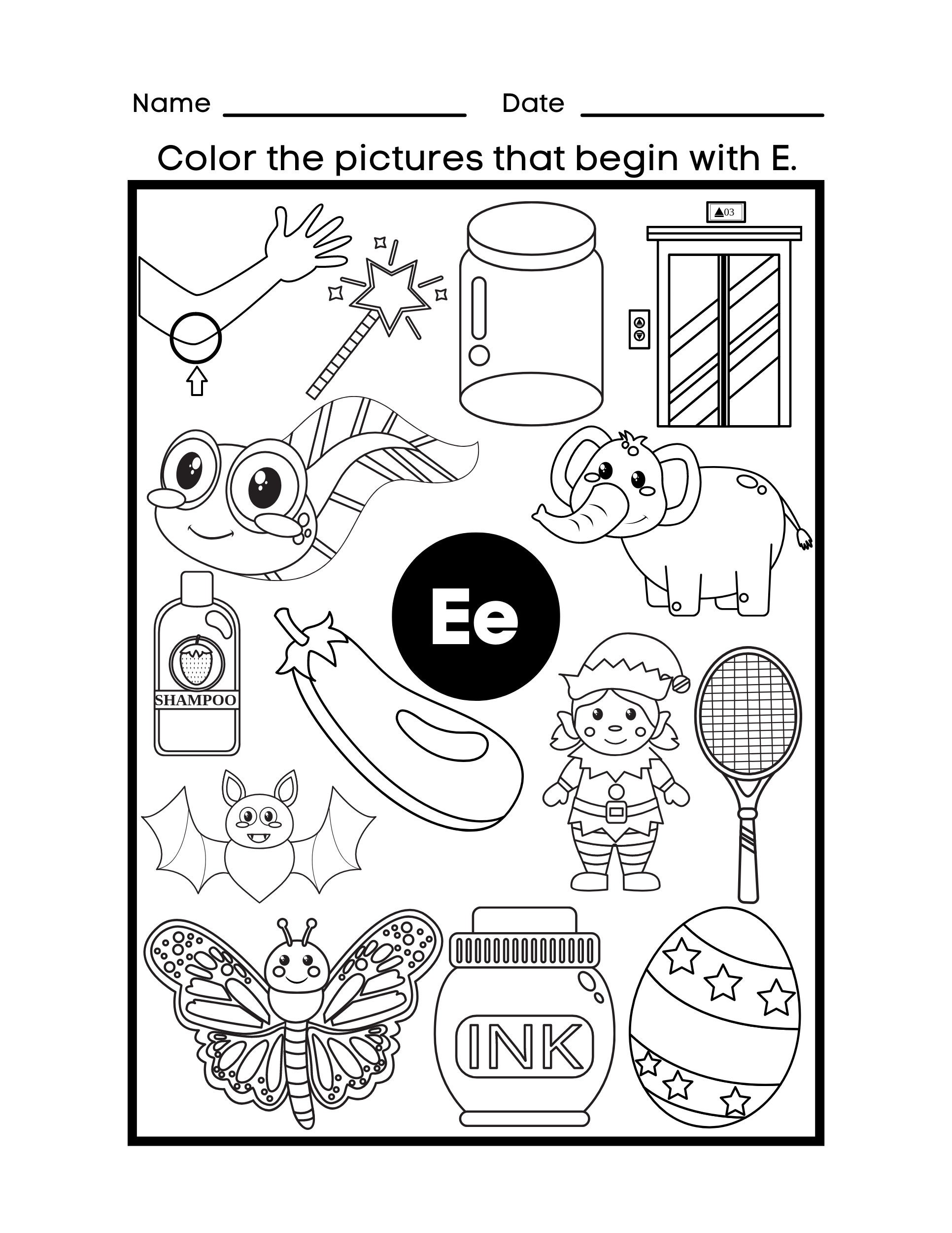 182-page Kids Alphabet Worksheets Coloring, Tracing, and Letter Finding ...