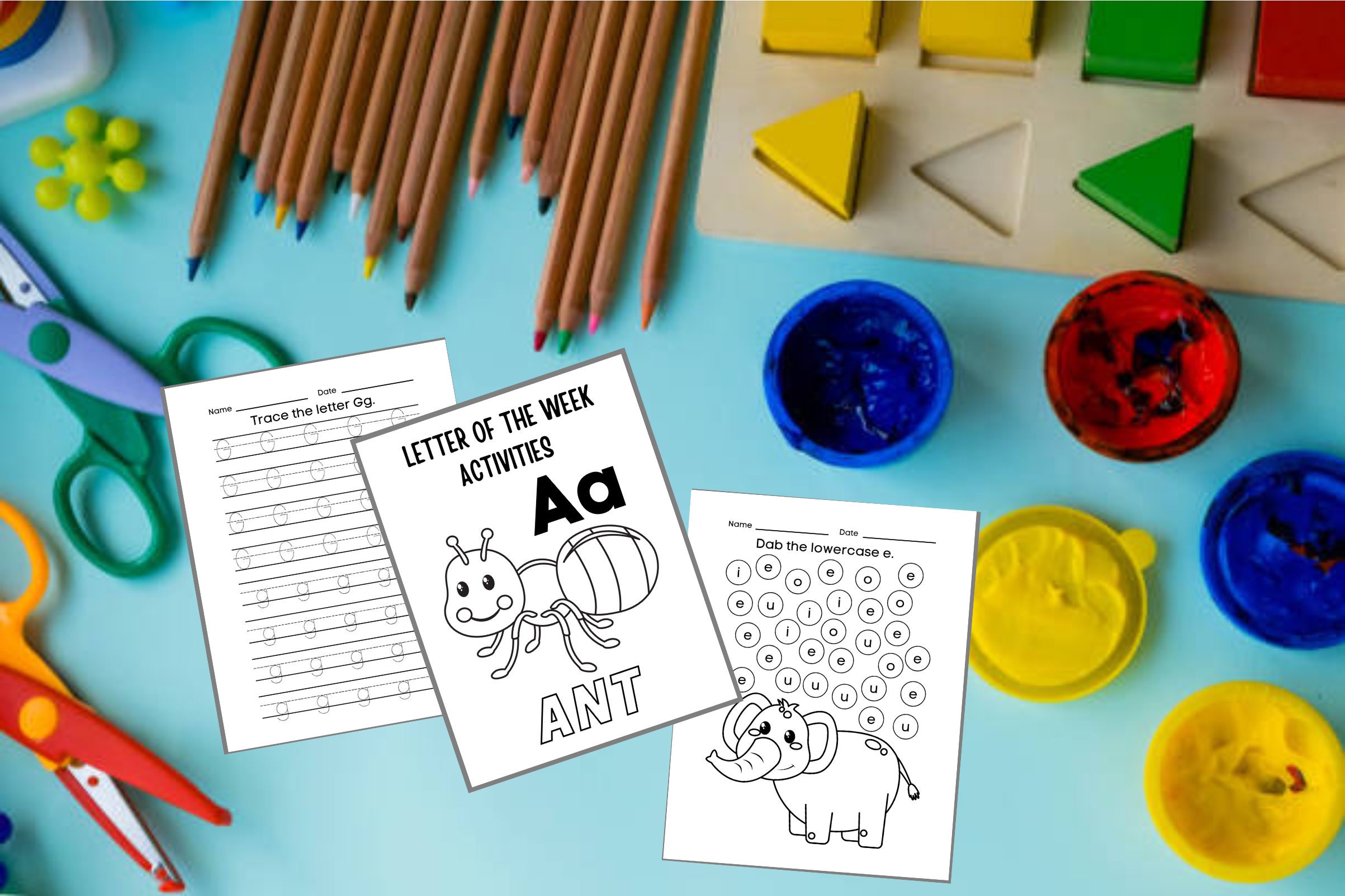 182-page Kids Alphabet Worksheets - Coloring, Tracing, and Letter ...