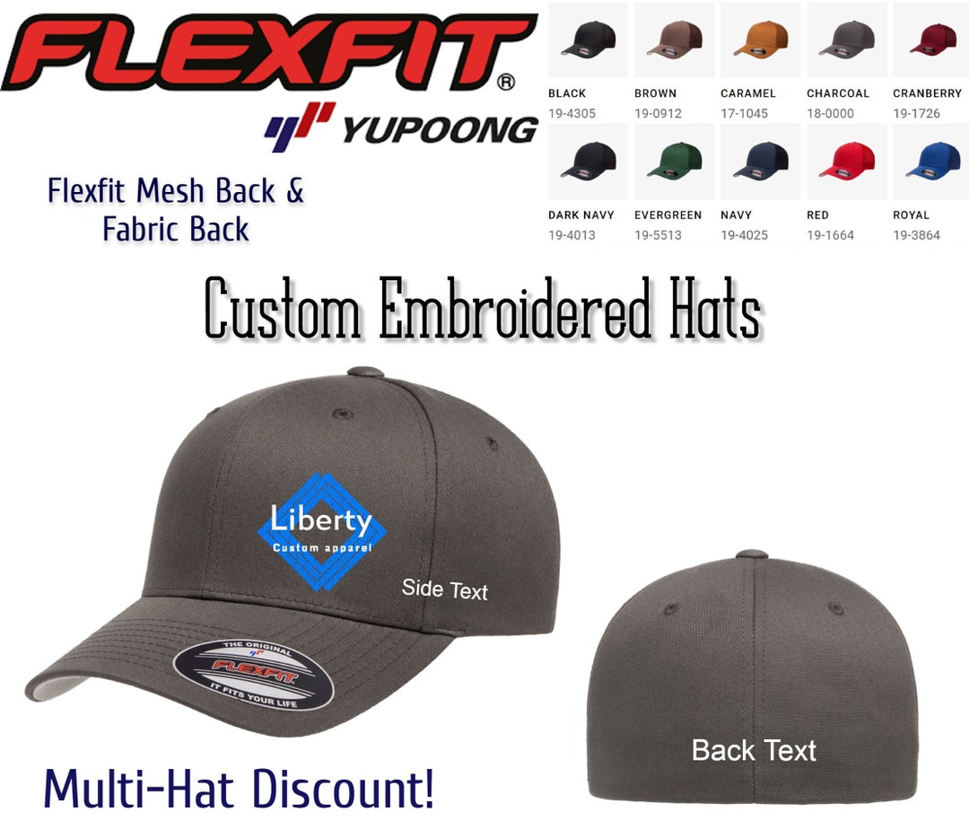 Custom Flexfit Embroidered Hats | Flexfit Technology Mesh & Fabric ...