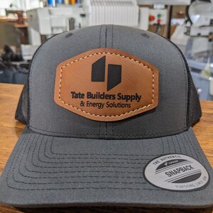 Leather Patch Hats, High Quality Stitching, Custom Logo, Branded Hats ...