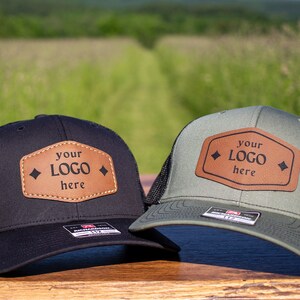 Leather Patch Hats, High Quality Stitching, Custom Logo, Branded Hats ...