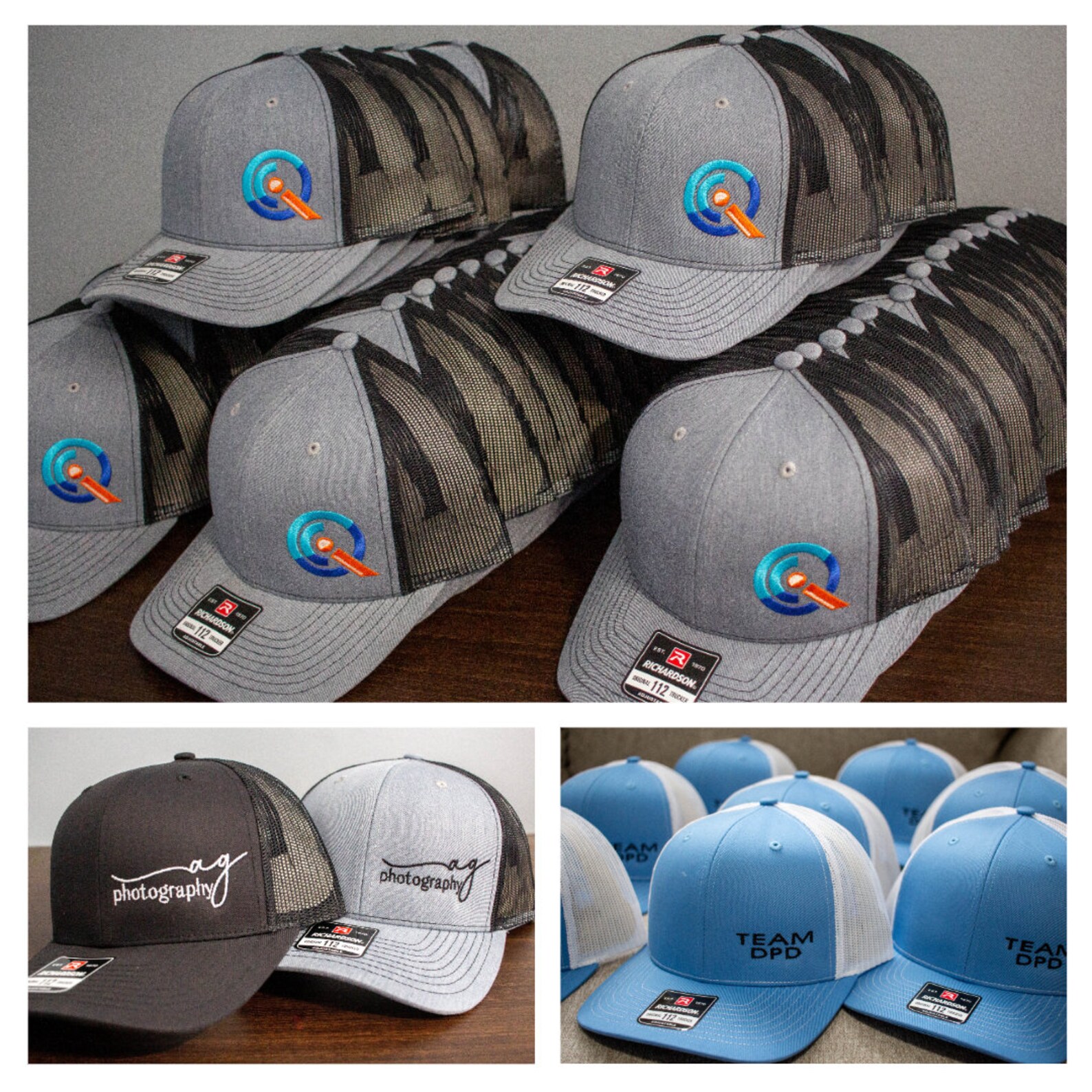 Custom Embroidered Logo Hats | Richardson 112 Trucker Caps | Custom ...