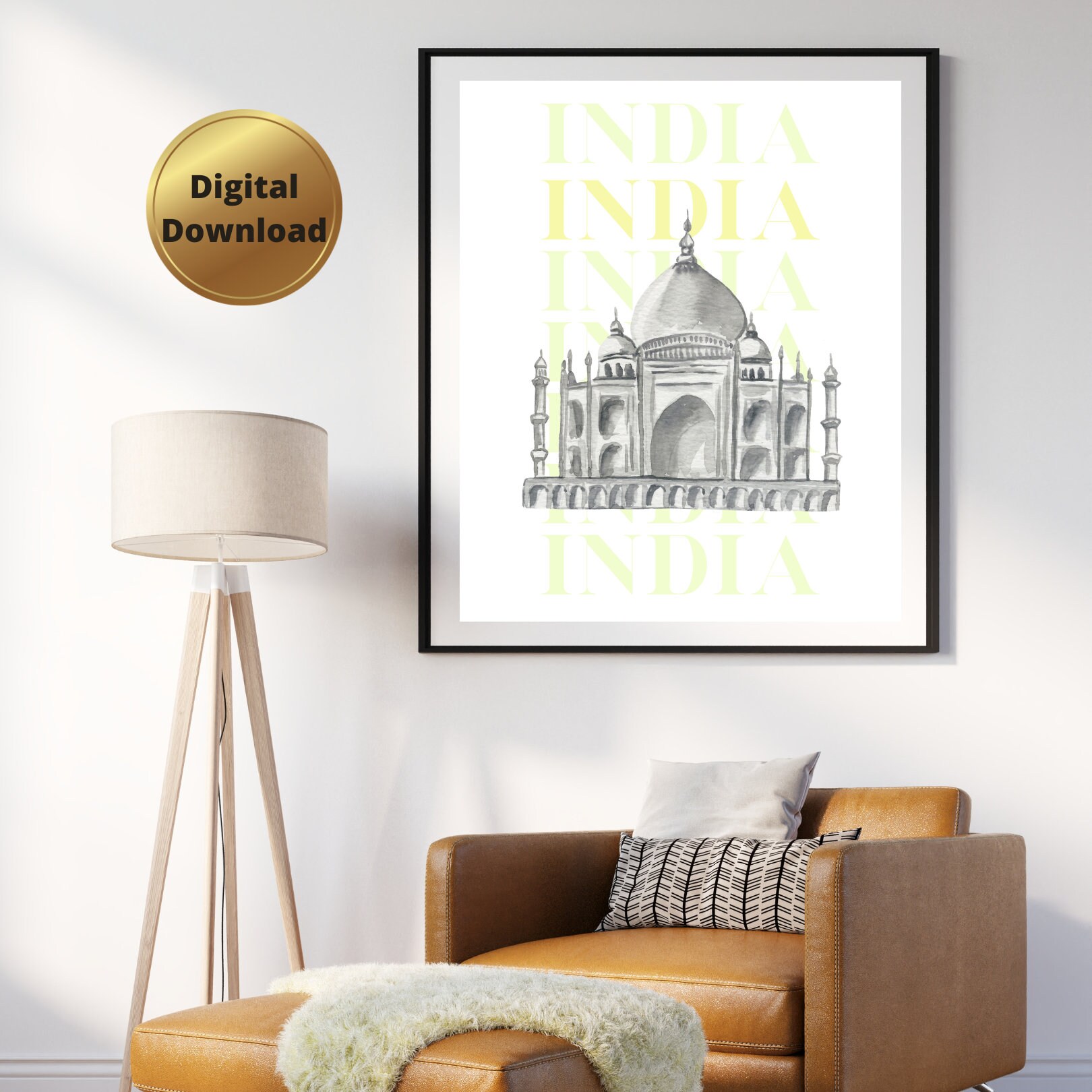 Taj Mahal Printable Poster India Iconic Wall Art Asia - Etsy Australia