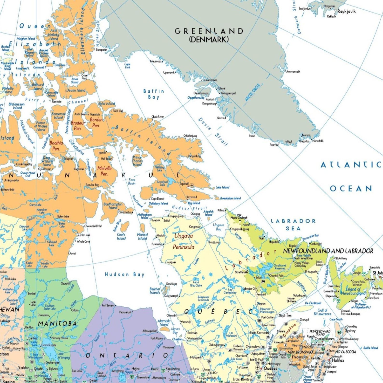 Printable NORTH AMERICA Map Set A3 Digital Download USA, Canada ...