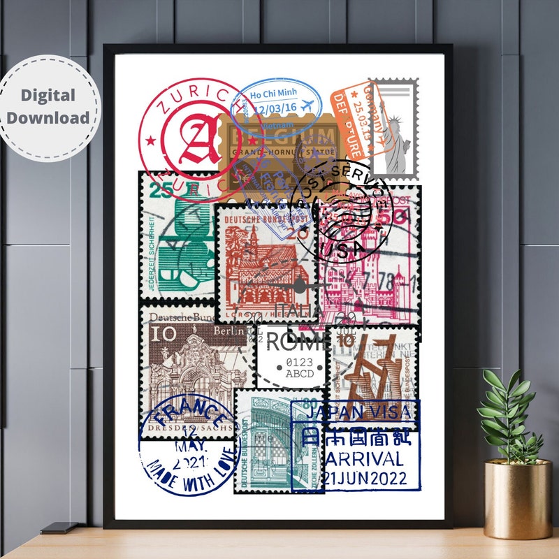 Passport Stamps - Etsy