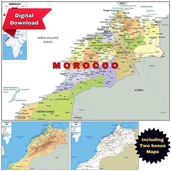 Morocco Poster - Etsy