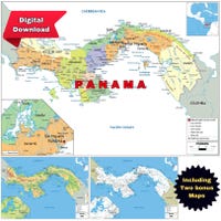 Wooden Panama Map Wall Art With Pins Central America Travel Souvenir 3D ...
