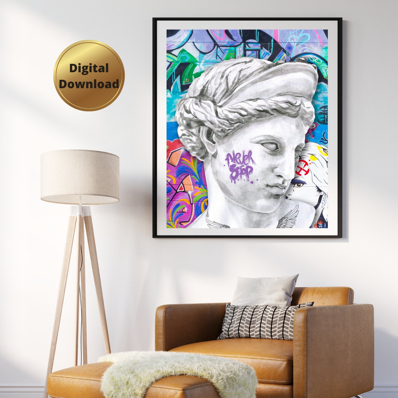 Printable Aphrodite Sculpture Wall Art Greek Goddess Pop Art - Etsy