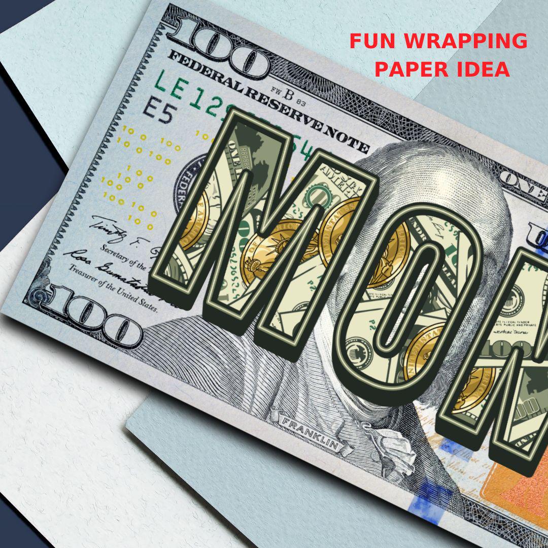 Versatil Printable 100 Dollar Bill Design for a Unique Wrapping Paper ...