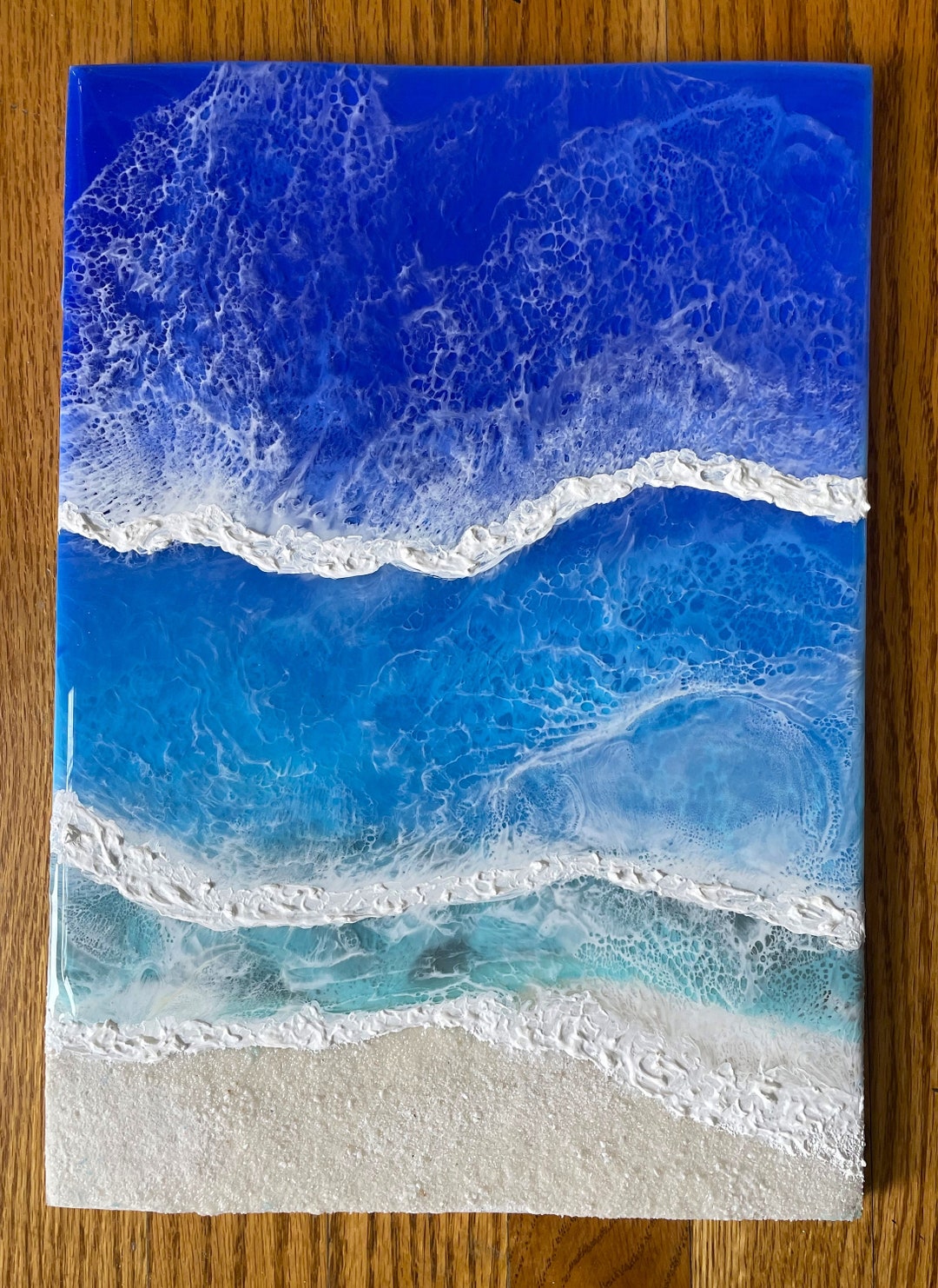 Beautiful Ocean Beach Resin Art - Etsy