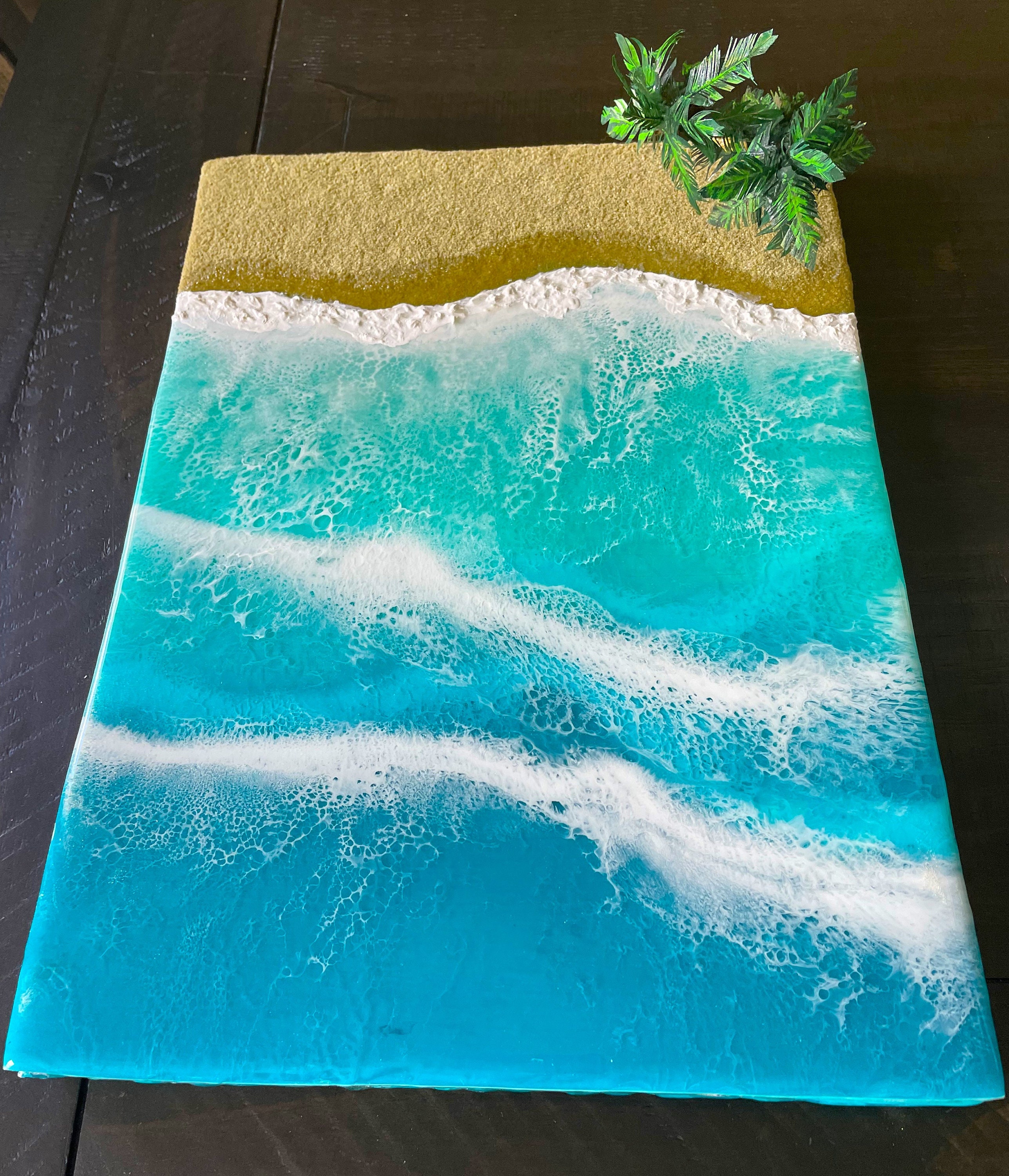 Beautiful Ocean Beach Resin Art! - Etsy
