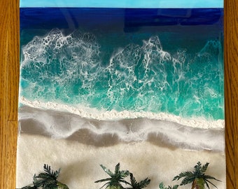 Beautiful Rocky Coast Resin Beach Wall Art - Etsy