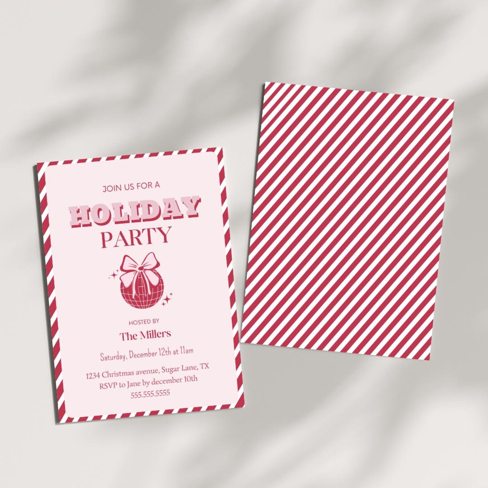 Christmas Holiday Party Invite, Custom Holiday Celebration Invite ...