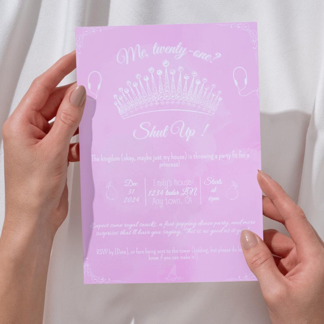Princess Diaries Movie Birthday Invitation, Royal Birthday Party Invite ...