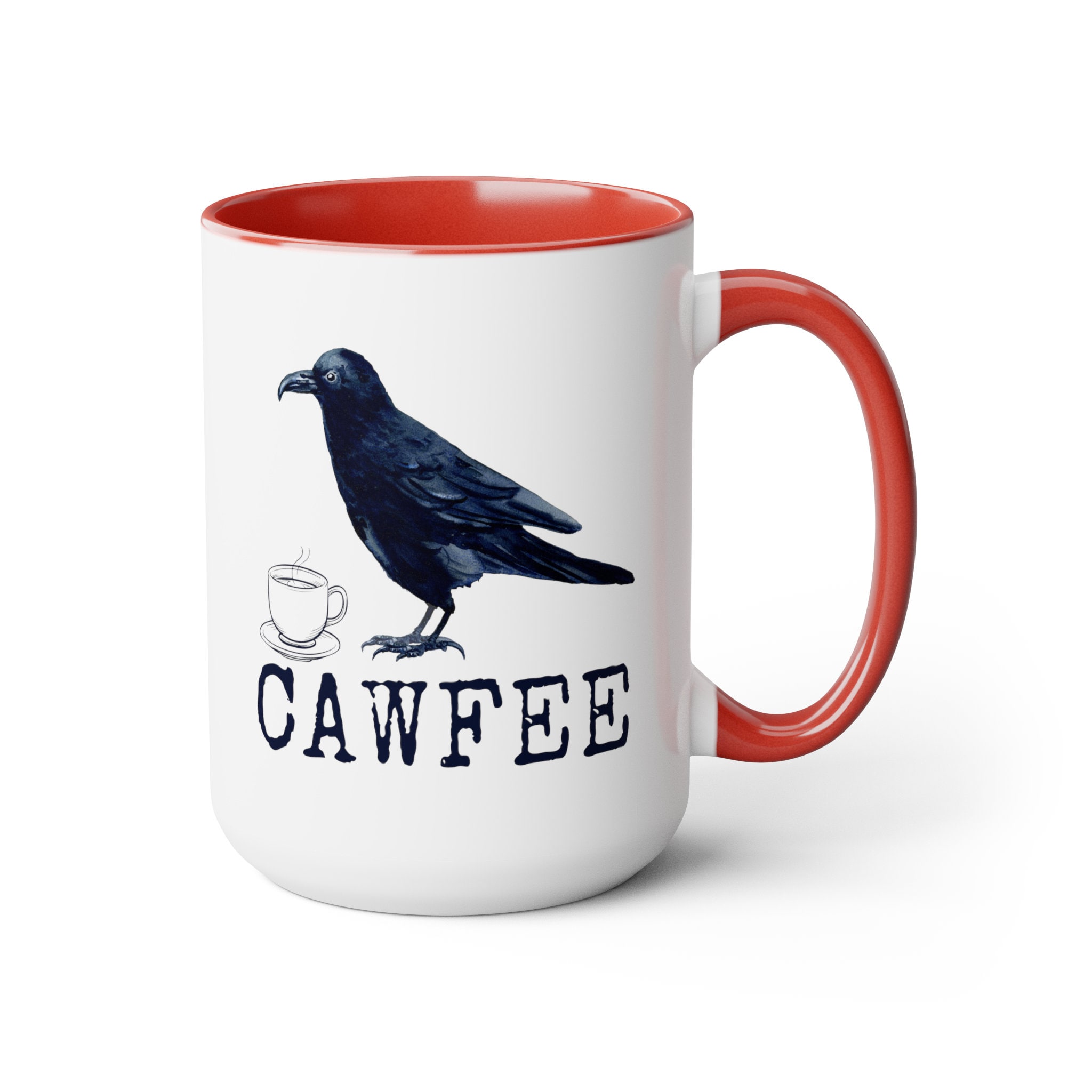 Crow Mug Get a Kick With Our 15oz Two-tone Crow cawfee Mug, Hilarious ...