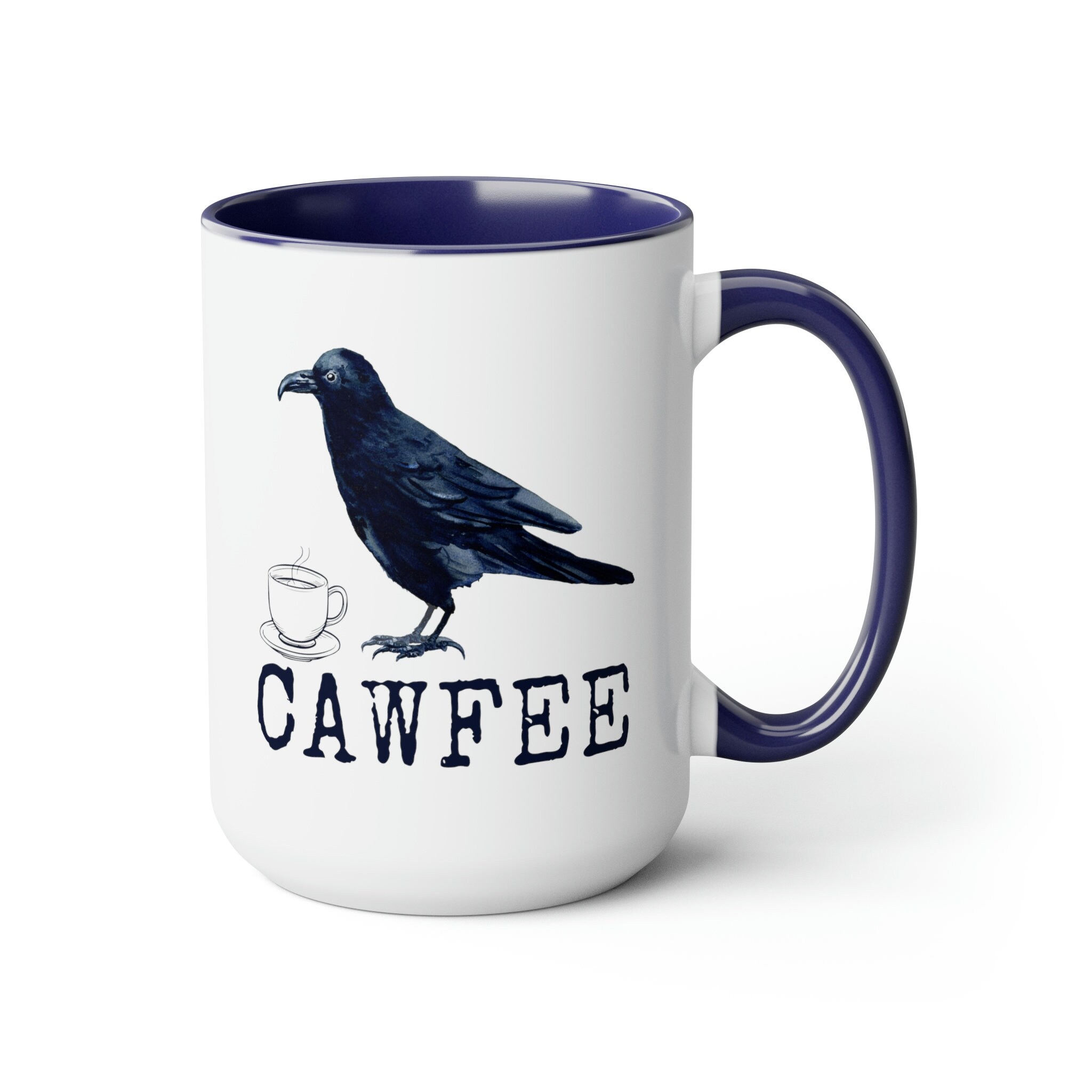 Crow Mug Get a Kick With Our 15oz Two-tone Crow cawfee Mug, Hilarious ...