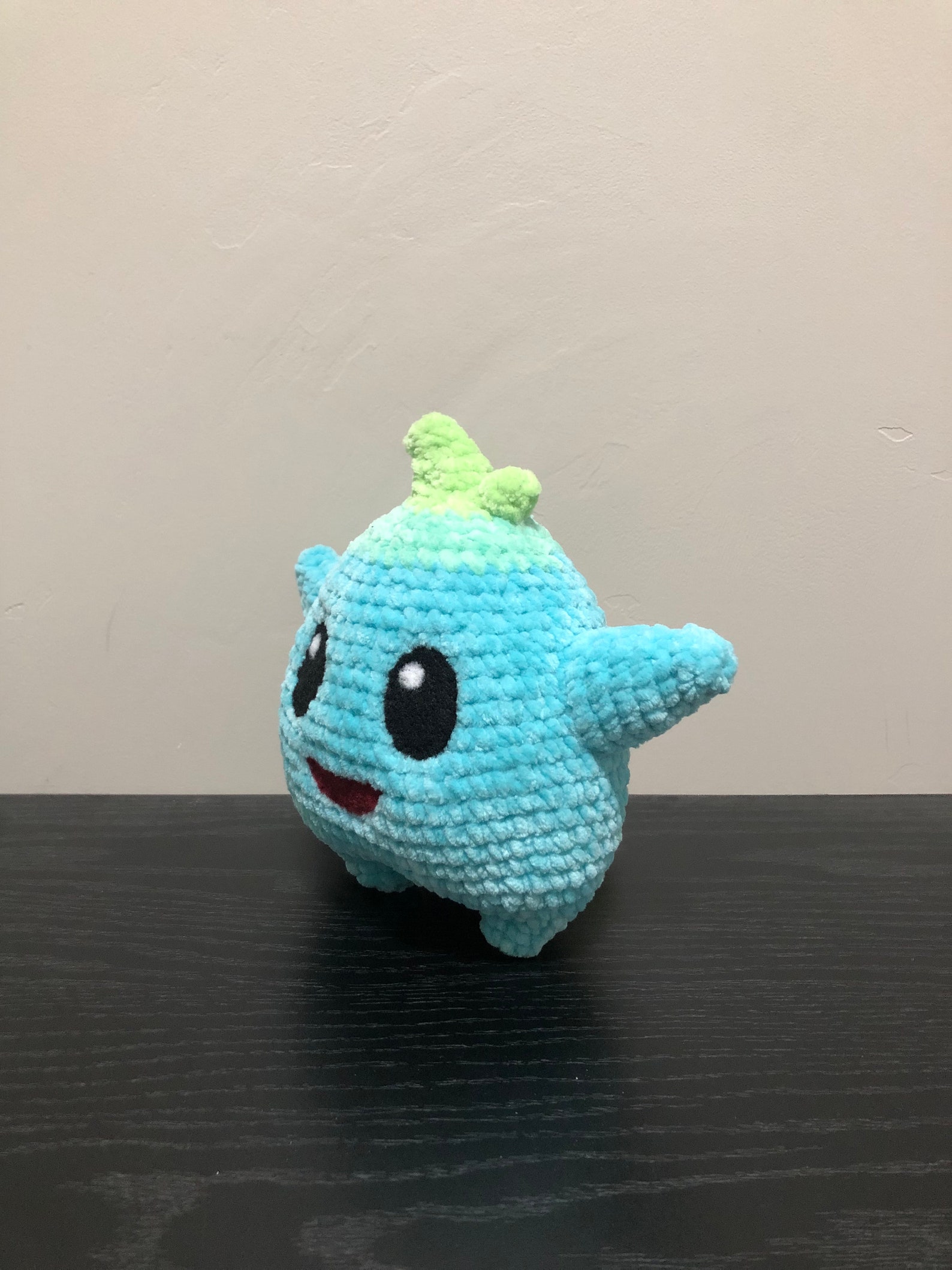 Lumalee Star Crocheted Plush Blue/green From Movie - Etsy