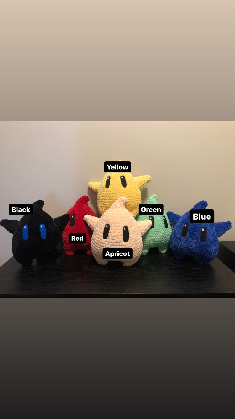 Luma Star Crocheted Plush Large - Etsy