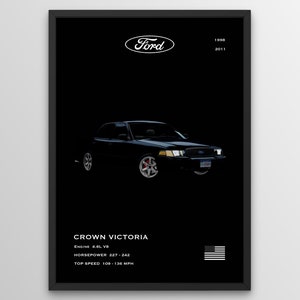 Ford Crown Victoria Wall Art Poster Print | DIGITAL DOWNLOAD - Etsy