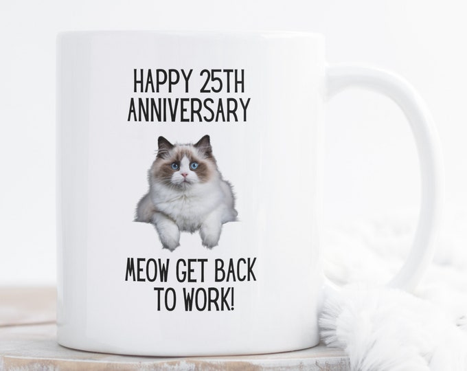 25th Work Anniversary Gift, Happy 25 Year Work Anniversary, Employee ...