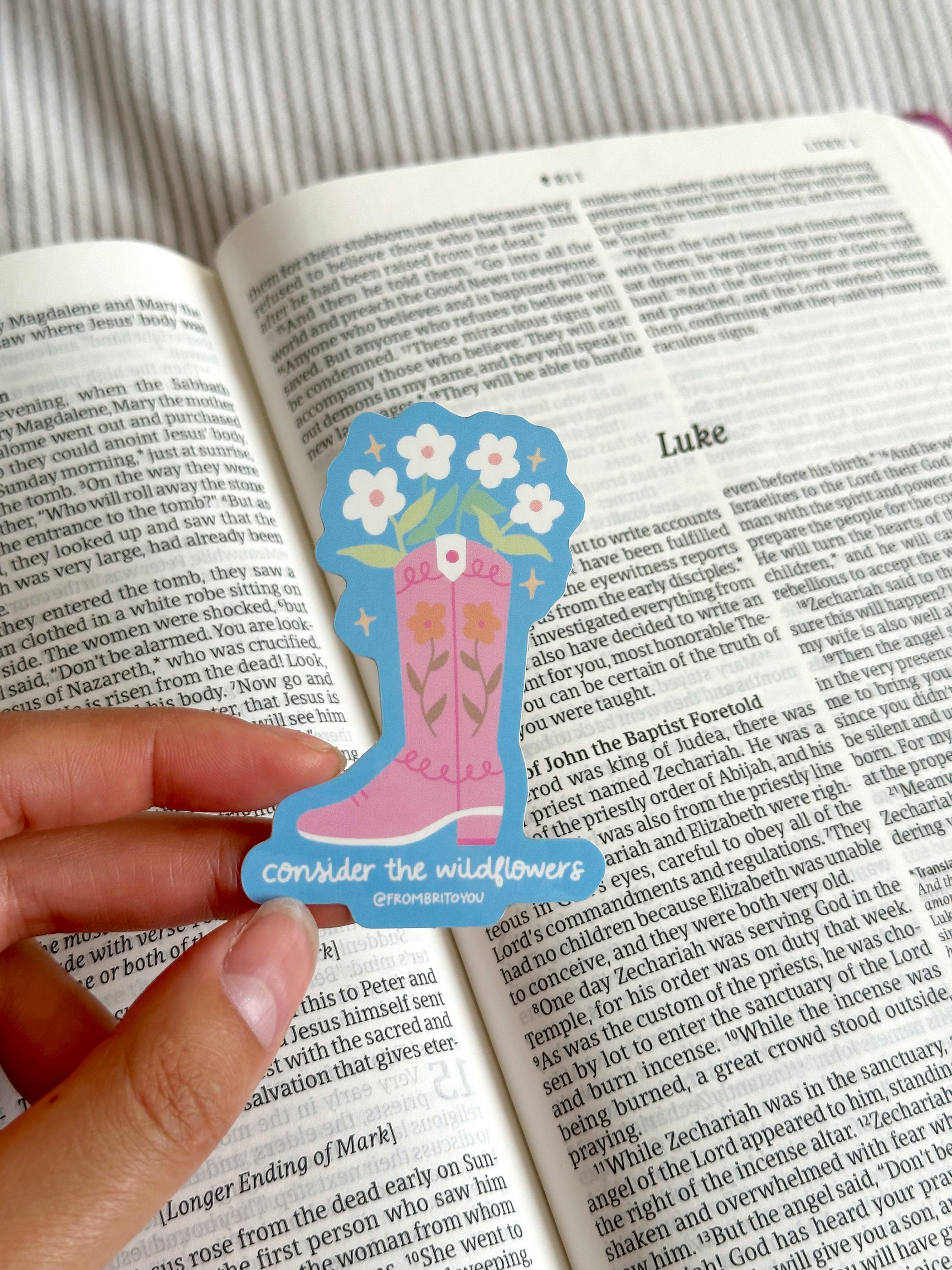 Consider the Wildflowers Sticker Cowboy Boot Sticker Christian Sticker ...