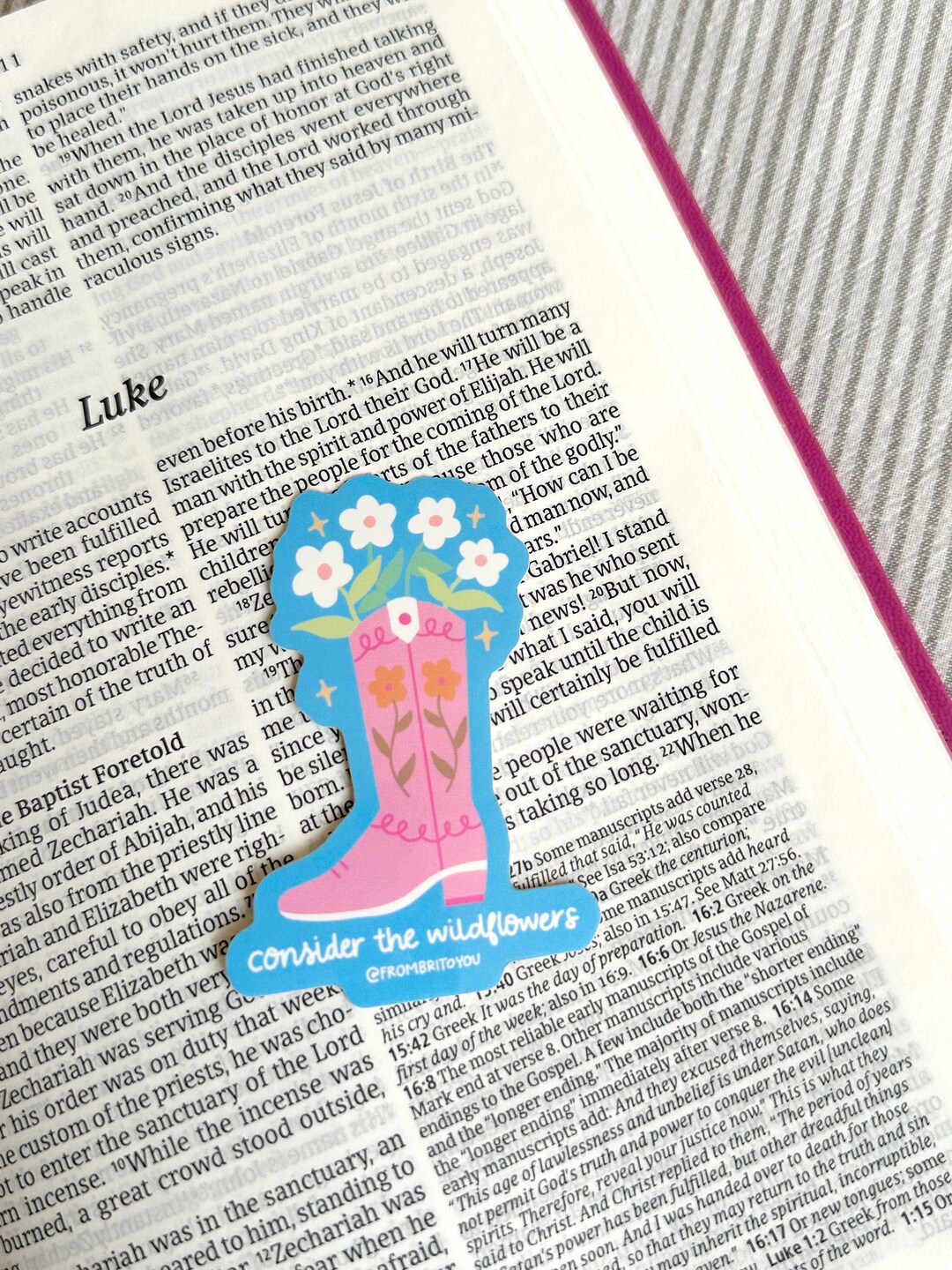 Consider the Wildflowers Sticker Cowboy Boot Sticker Christian Sticker ...