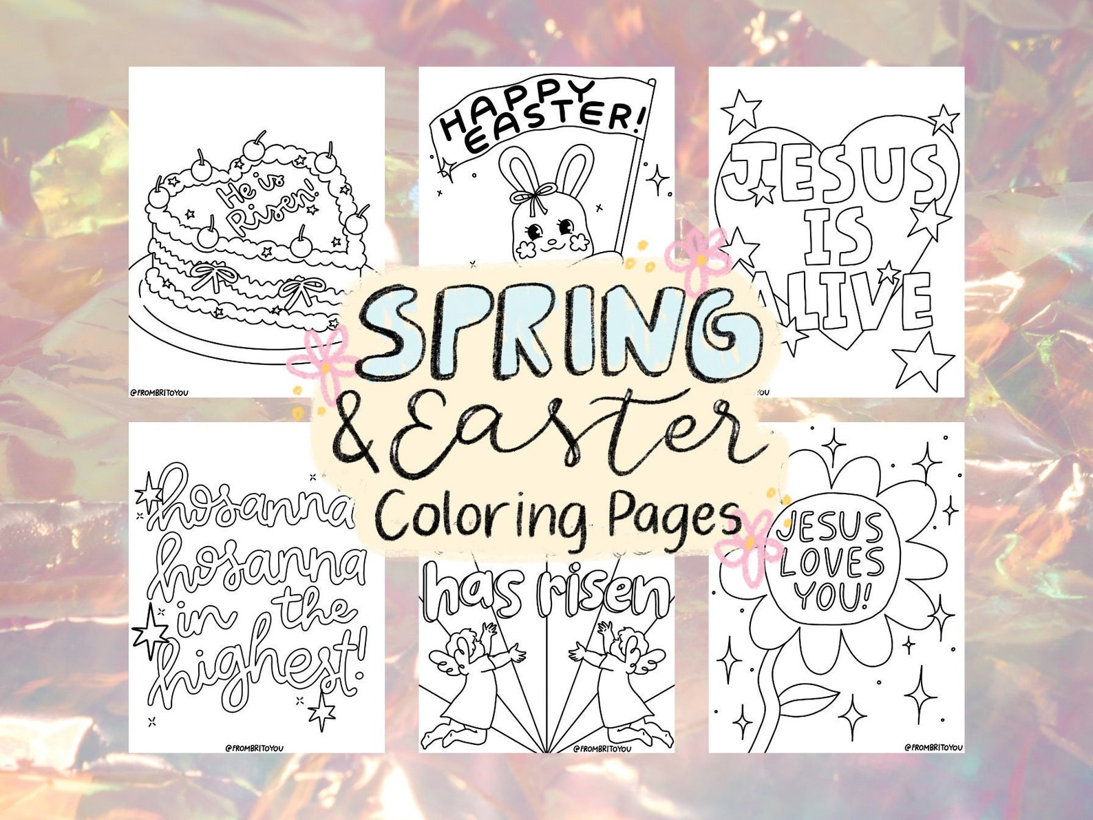 Printable Spring/easter Coloring Pages | Christian Coloring Pages ...