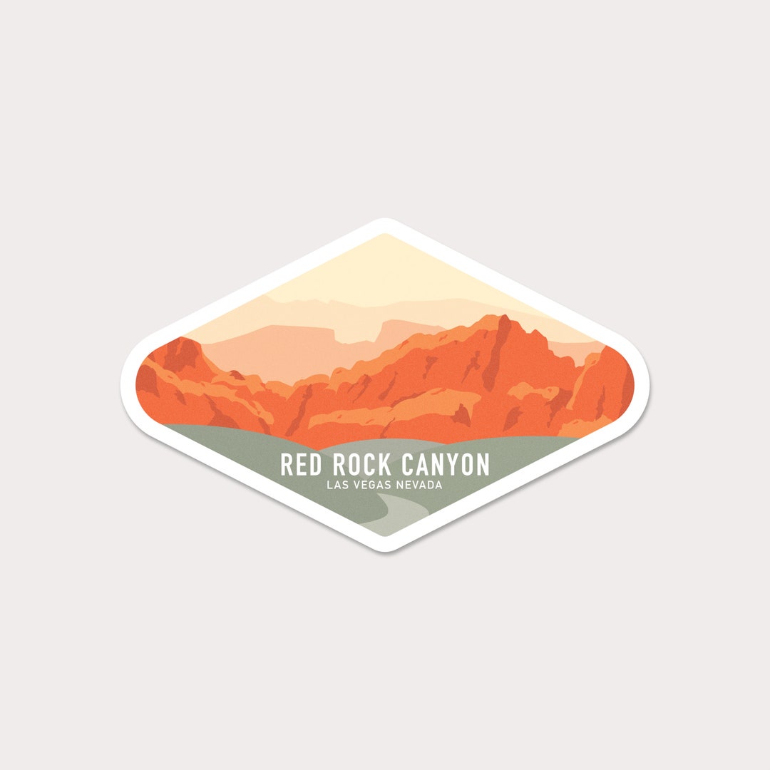 Red Rock Canyon-vinyl Sticker - Etsy