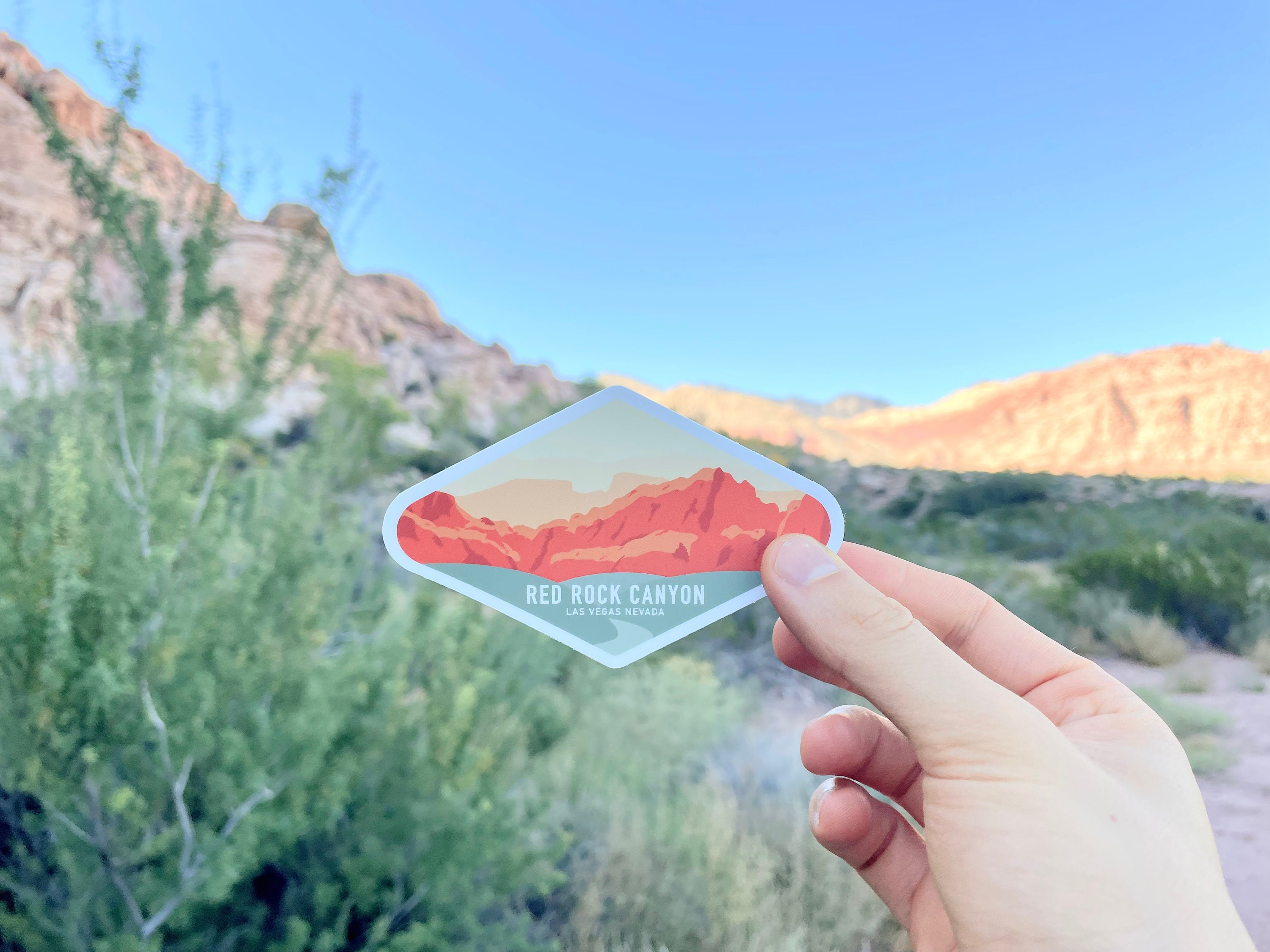 Red Rock Canyon-vinyl Sticker - Etsy