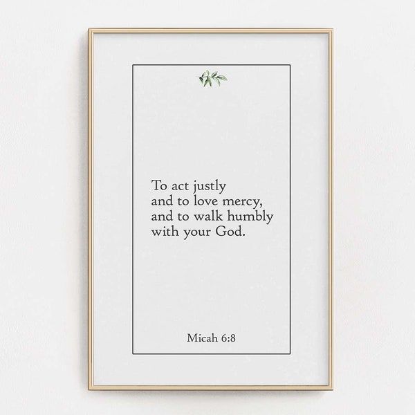 Micah 6 8 - Etsy