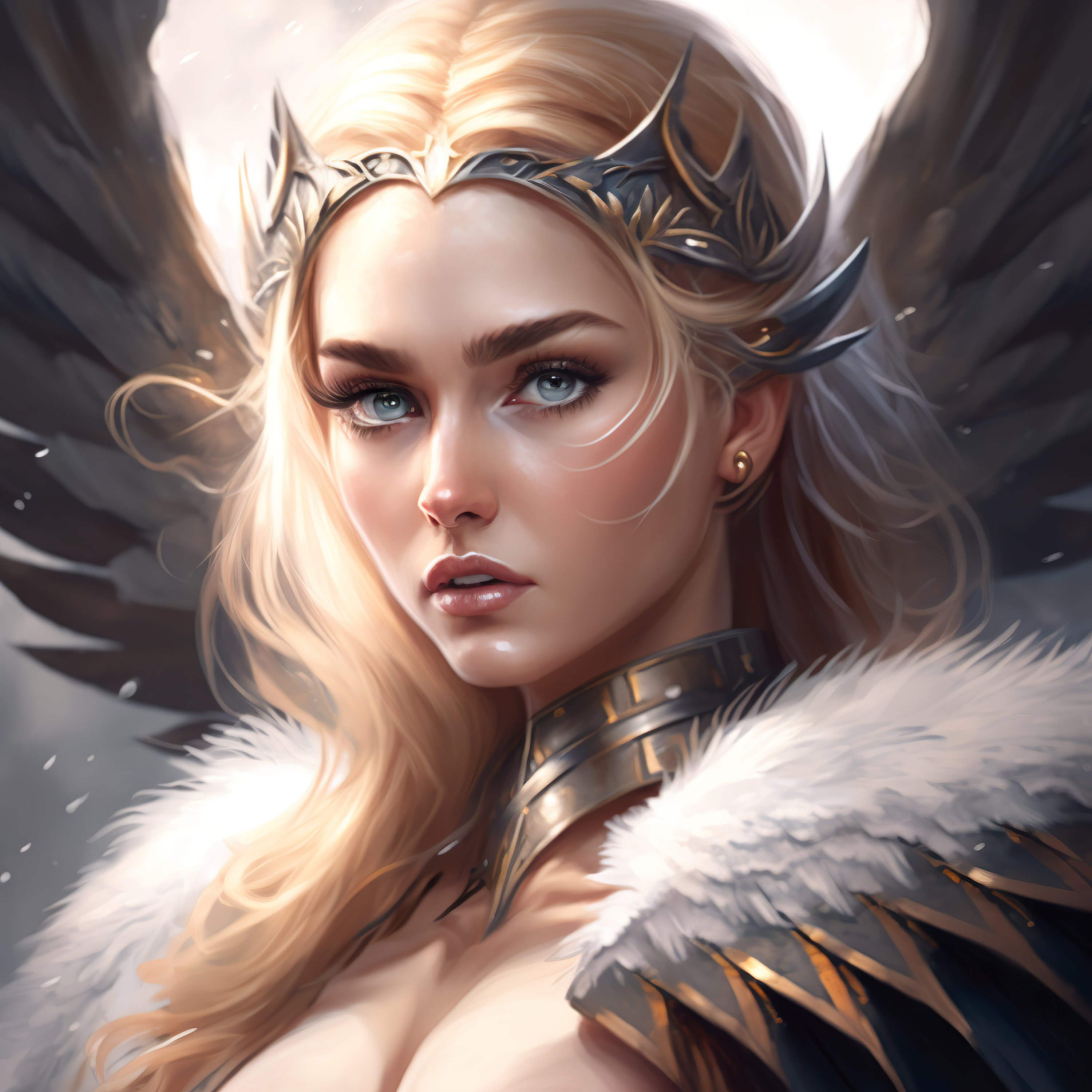 Digital Angel Art Print, High Resolution Poster 8000x8000 Pixels - Etsy